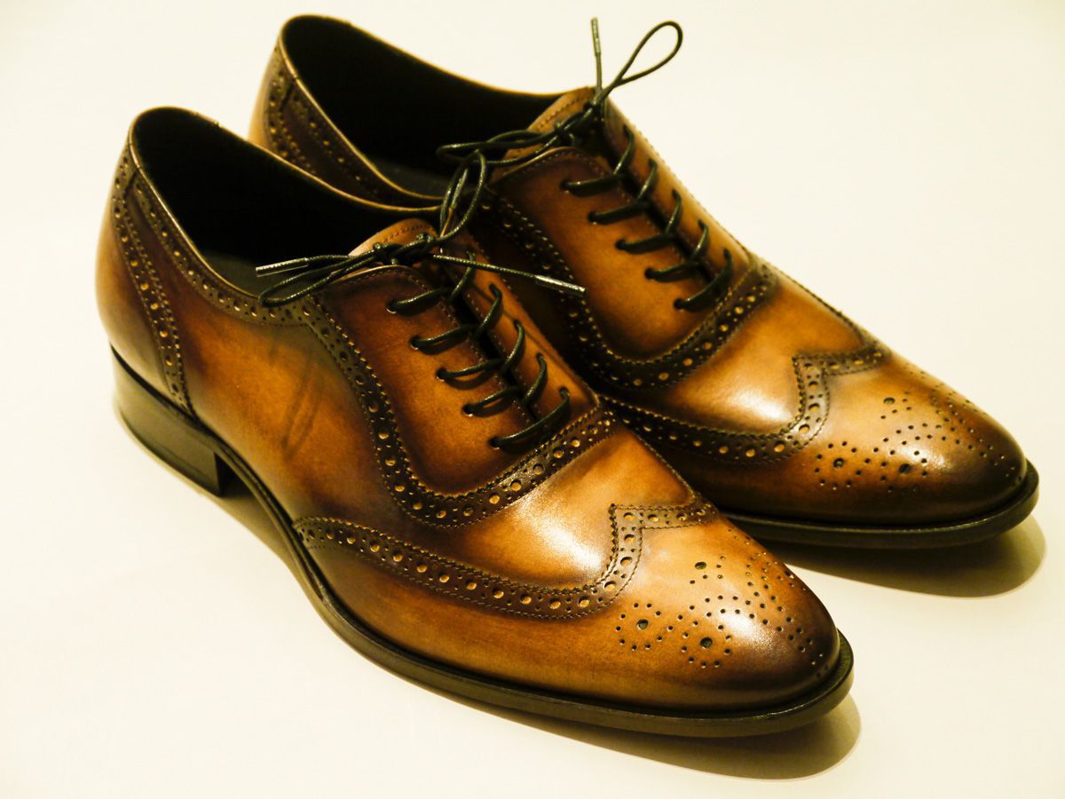 VANOL RD141 Brogue Oxford - Sandy Brown_VANOL Shop