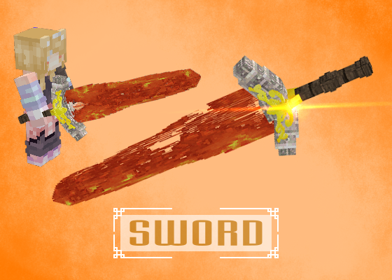 Minecraft Model Sword - 01_雨水與草工坊