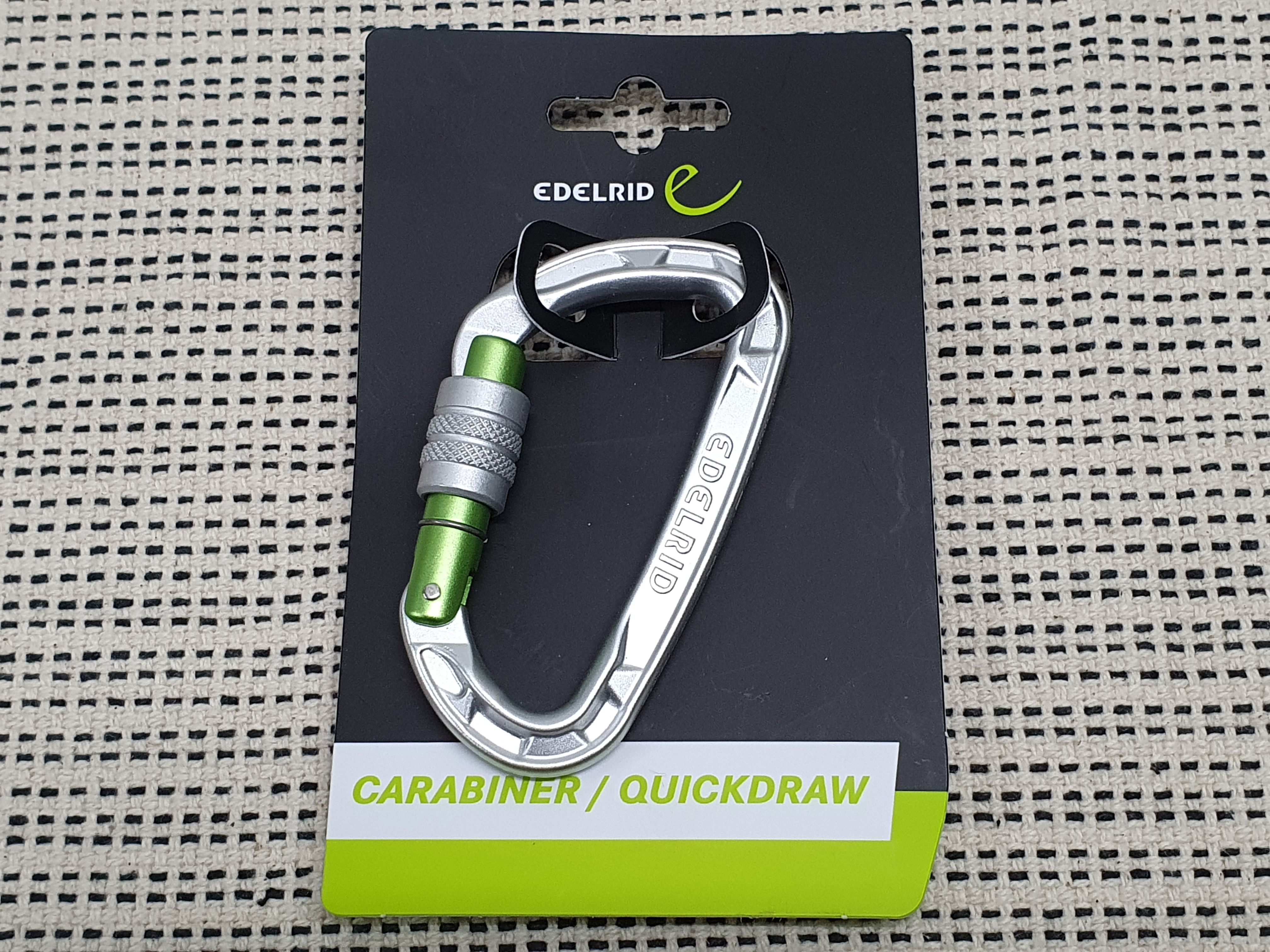 德國Edelrid - Pure Screw 輕量化小D有鎖鉤環，僅45g，安全鉤環_沙蛙溯溪溪降裝備屋**本島滿千免運**