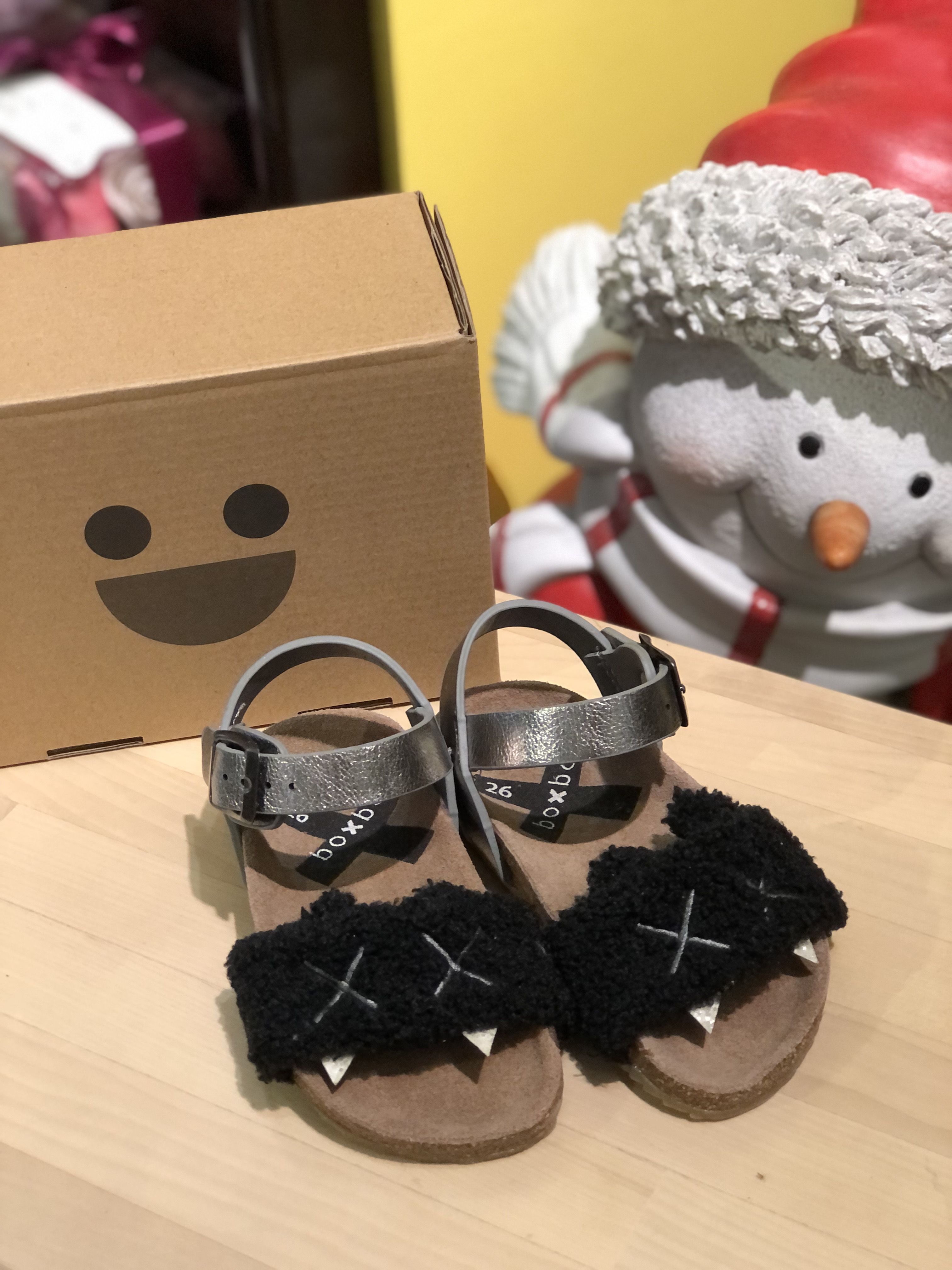 【BOXBO】法國BOXBO涼鞋-怪獸犬(炫銀黑 EUR26/15.5cm)_doudou 2022/除舊布新、虎虎生風。