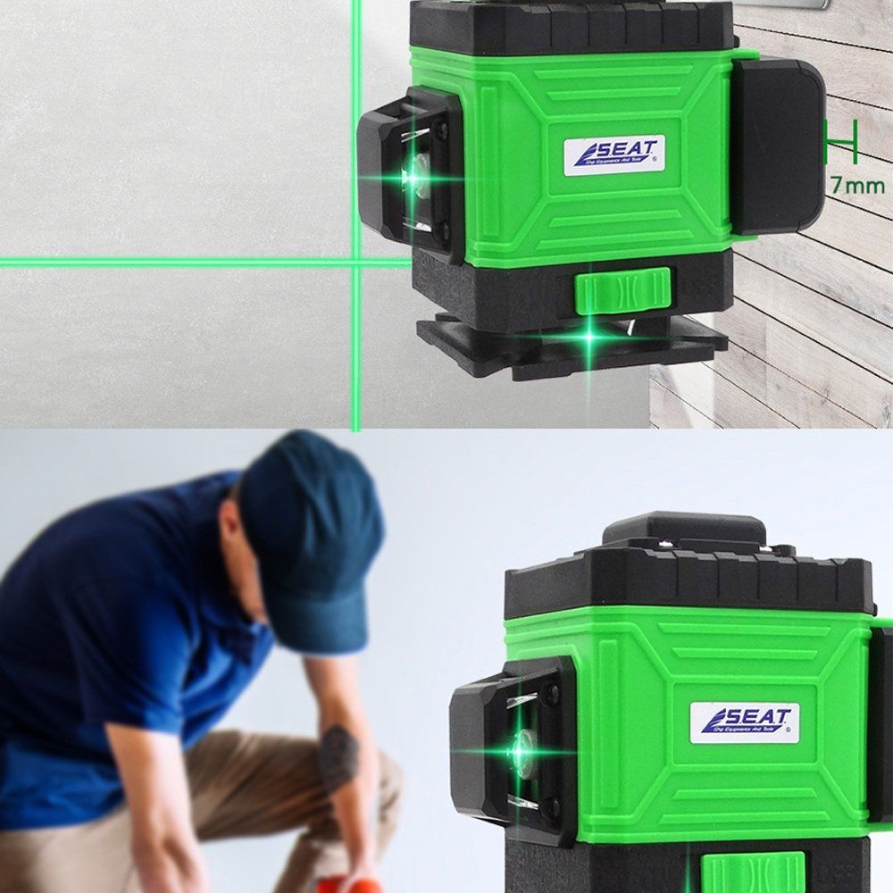 MET-CLLGS-8D 雷射水平儀頂級版/貼牆型頂級版超強綠光8線(頂級版=儀器袋+大鋰電*2+充電器+遙控器+升降台_儀表量具-大夥的工具｜測量儀器｜量測工具｜